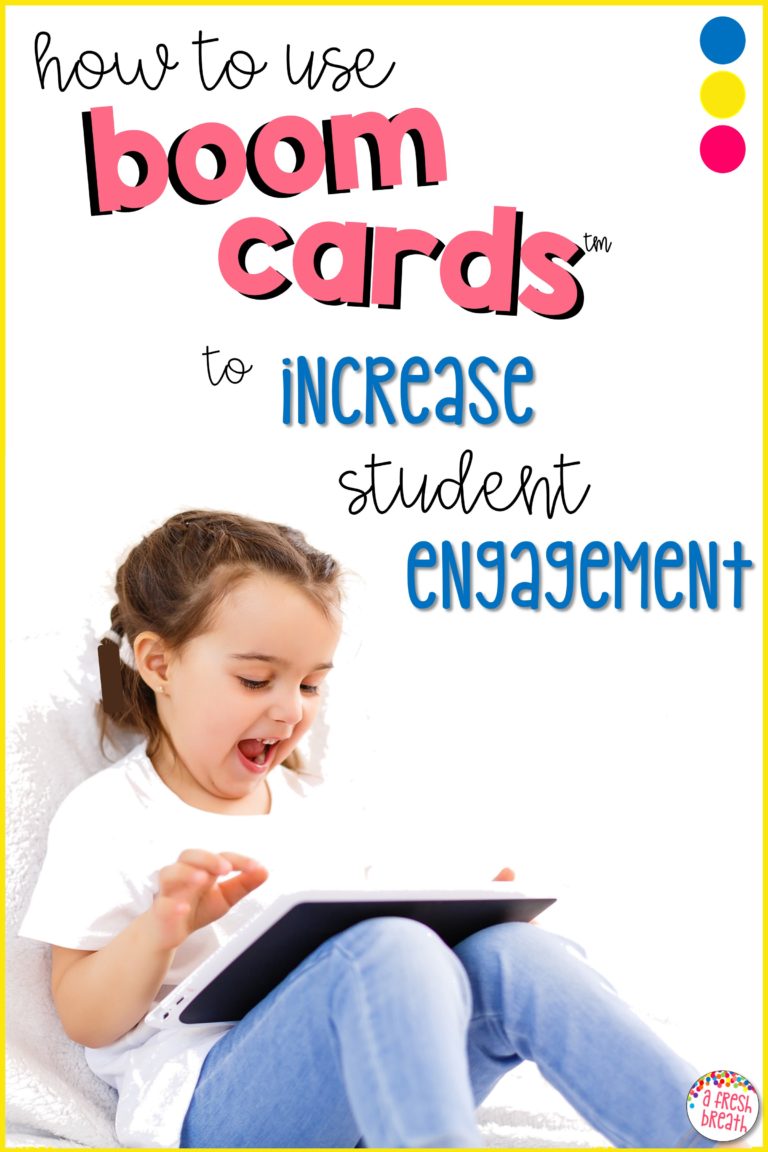 How to Use Boom Cards to Increase Student Engagement - A Fresh Breath ...