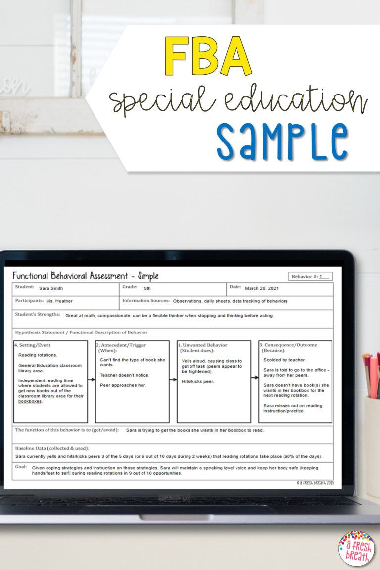 Special Education FBA: What You Need to Know - A Fresh Breath on Teaching