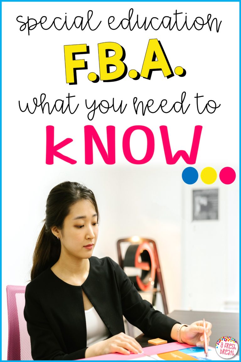 Special Education FBA: What You Need to Know - A Fresh Breath on Teaching