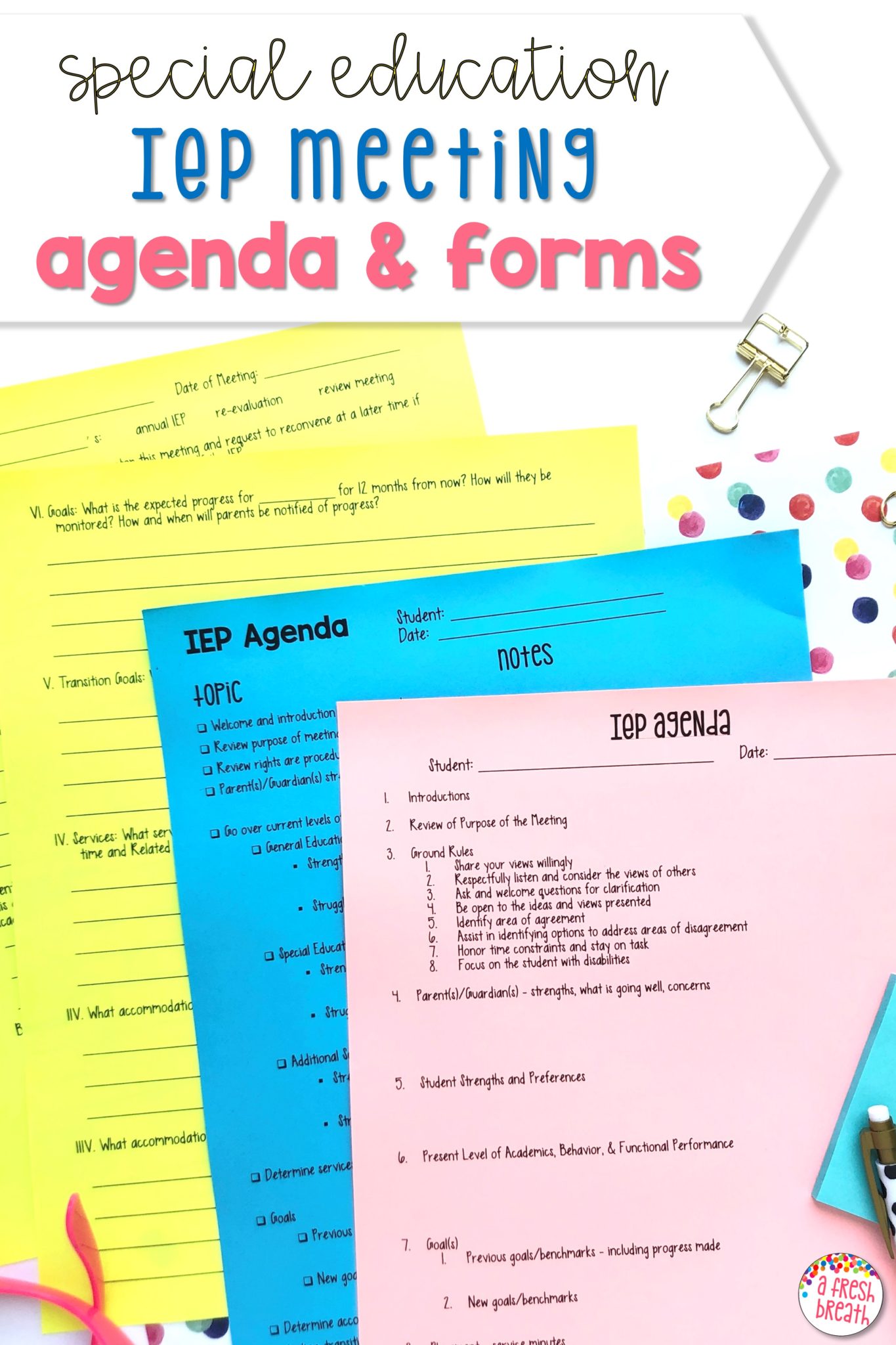 A Guide to Special Education IEP Basics - A Fresh Breath on Teaching