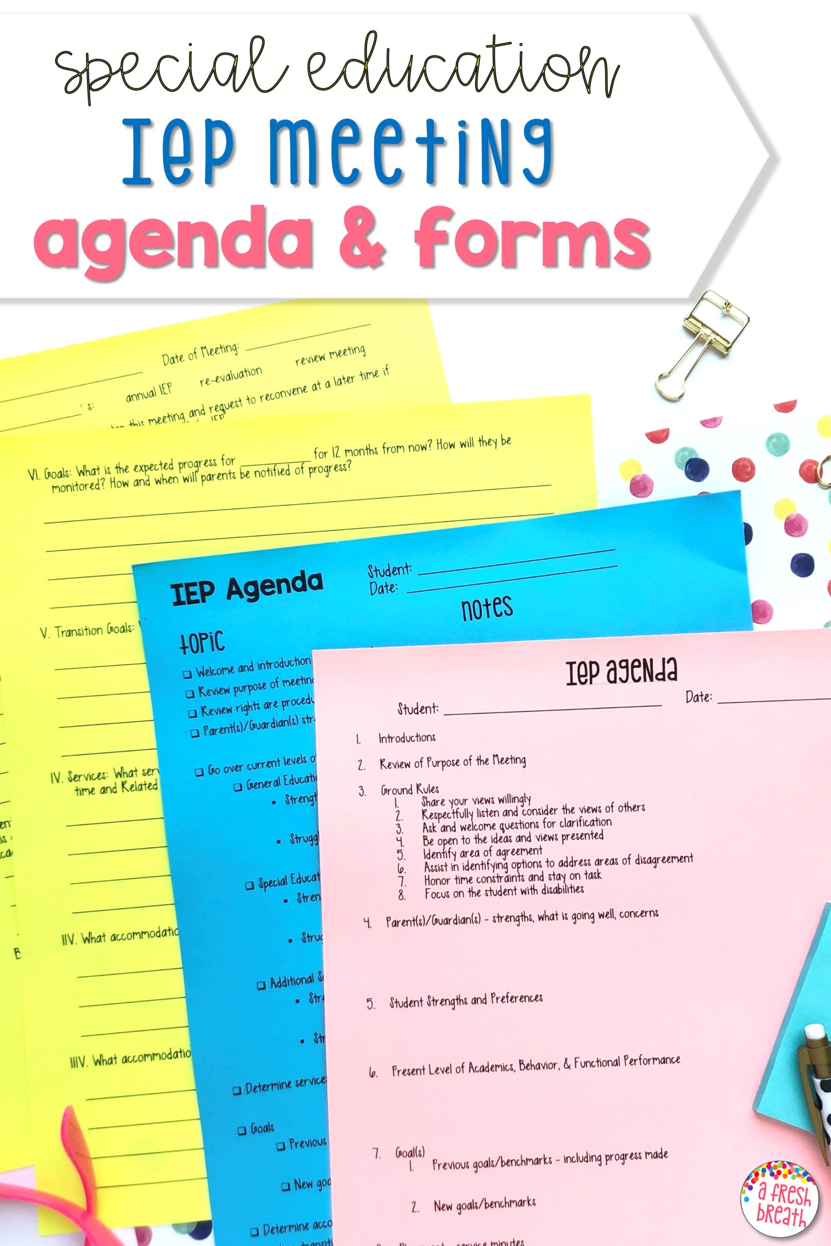 A Guide to Special Education IEP Basics - A Fresh Breath on Teaching