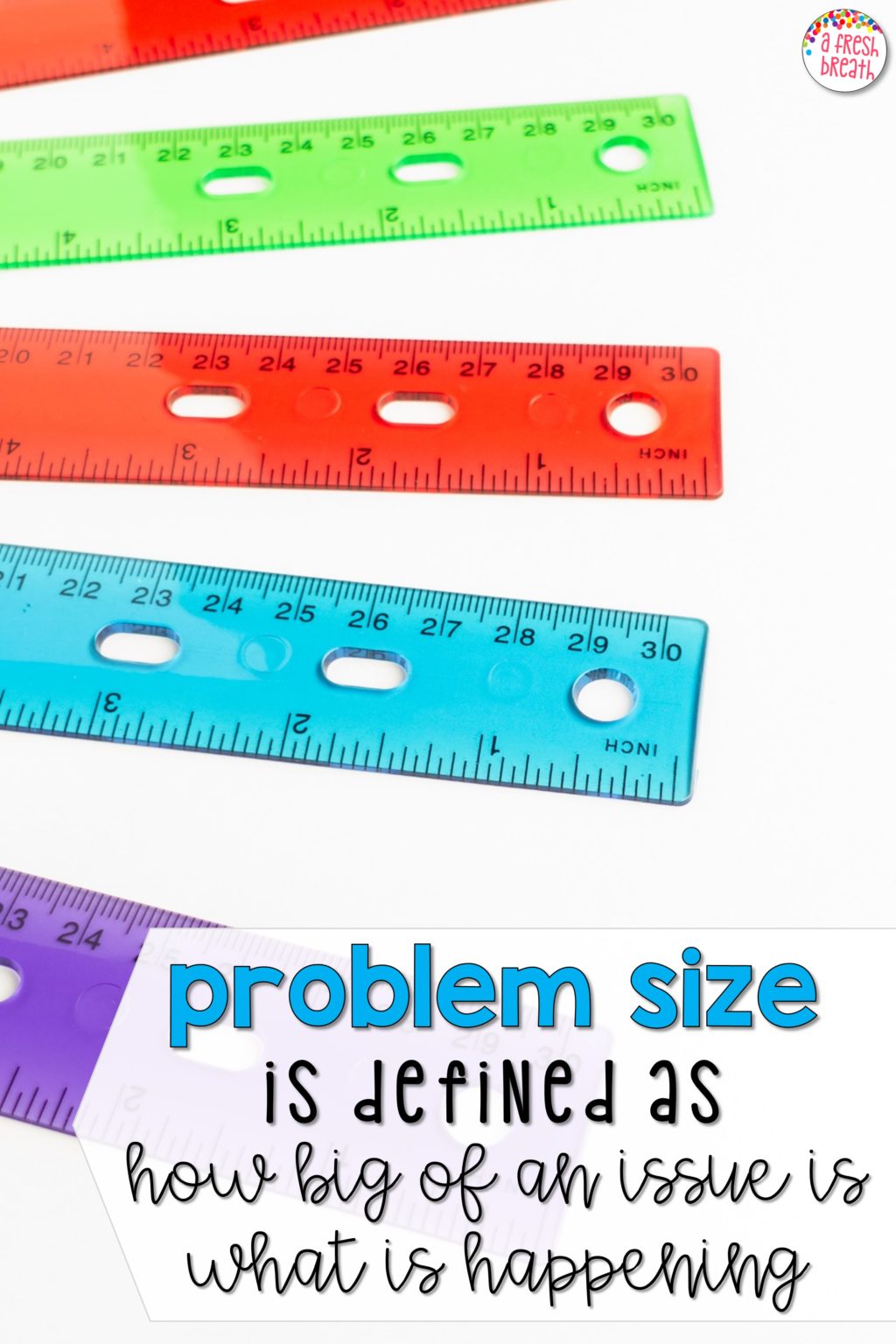 Problem Size vs Reaction Size and How to Teach It - A Fresh Breath on ...