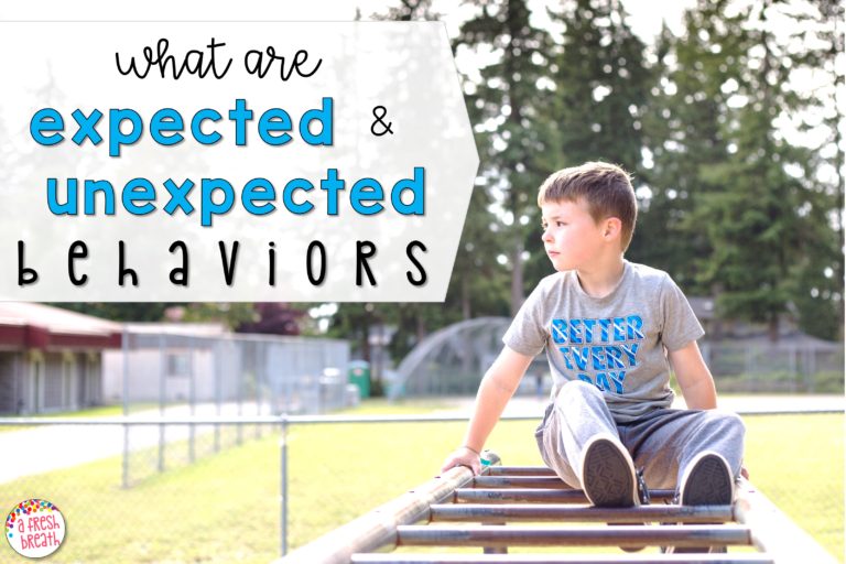 Expected Vs Unexpected Behavior in the Elementary Classroom - A Fresh ...
