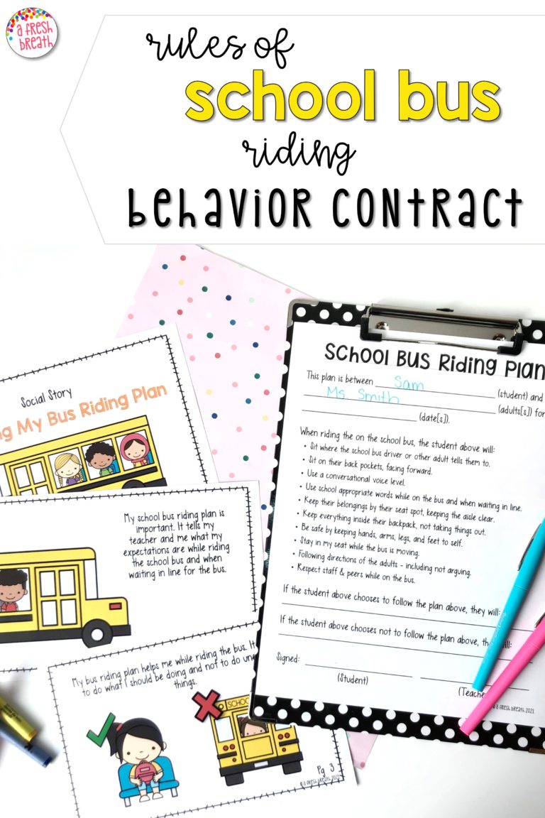 School Bus Rules for Students & How to Teach - A Fresh Breath on Teaching