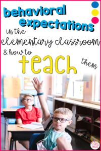 Behavioral Expectations in the Elementary Classroom & How to Teach Them ...