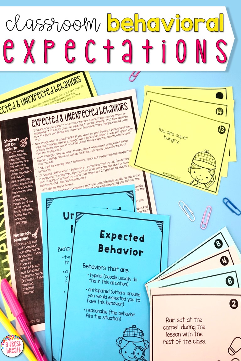Behavioral Expectations in the Elementary Classroom & How to Teach Them ...