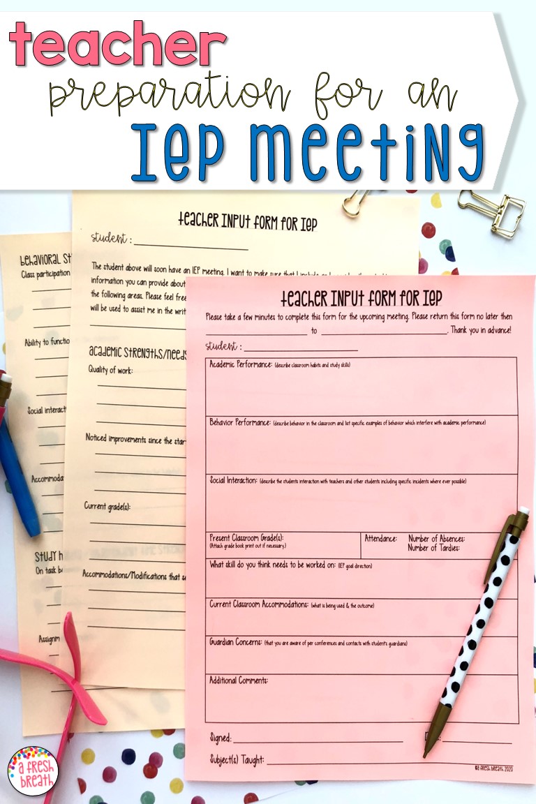 3 Key Steps to Prepare for IEP Meeting as a Special Education Teacher ...