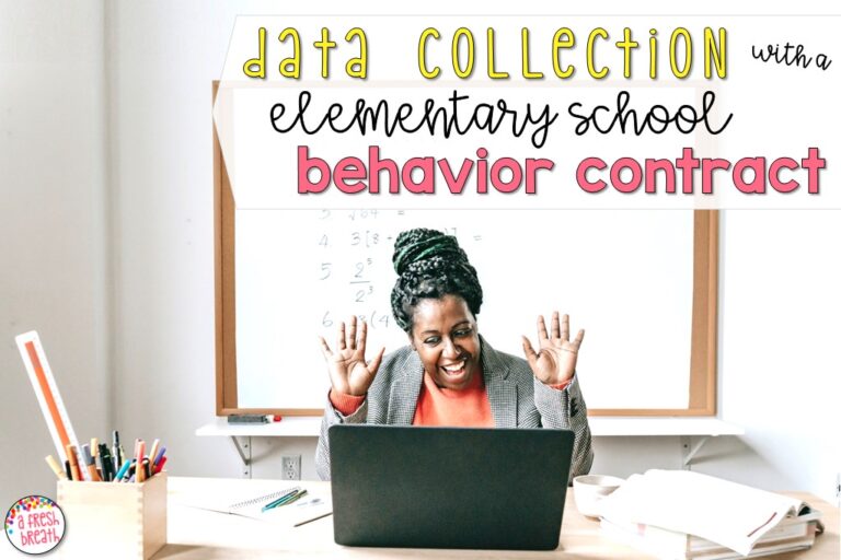 The Usefulness of a Behavior Contract Elementary School Edition - A ...