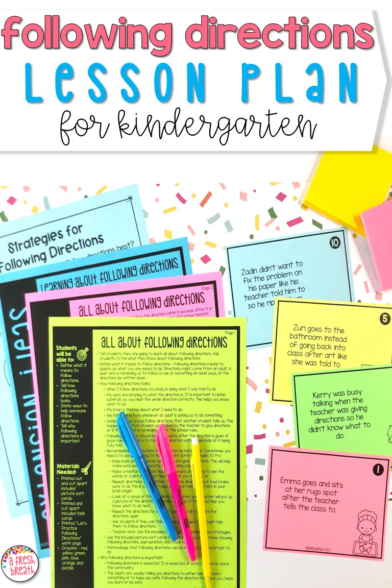 5 Books on Following Directions for Kindergarten Students - A Fresh ...