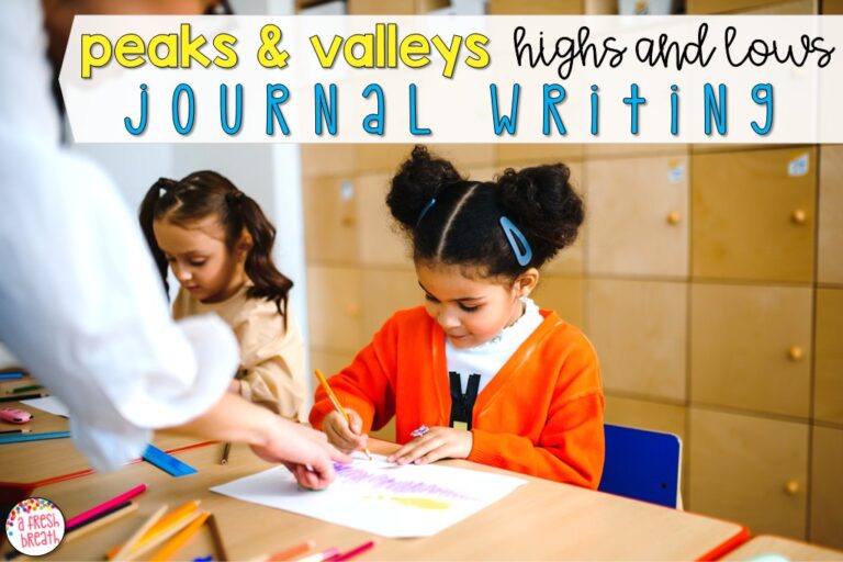 Peaks and Pits - An Easy SEL Activity - A Fresh Breath on Teaching